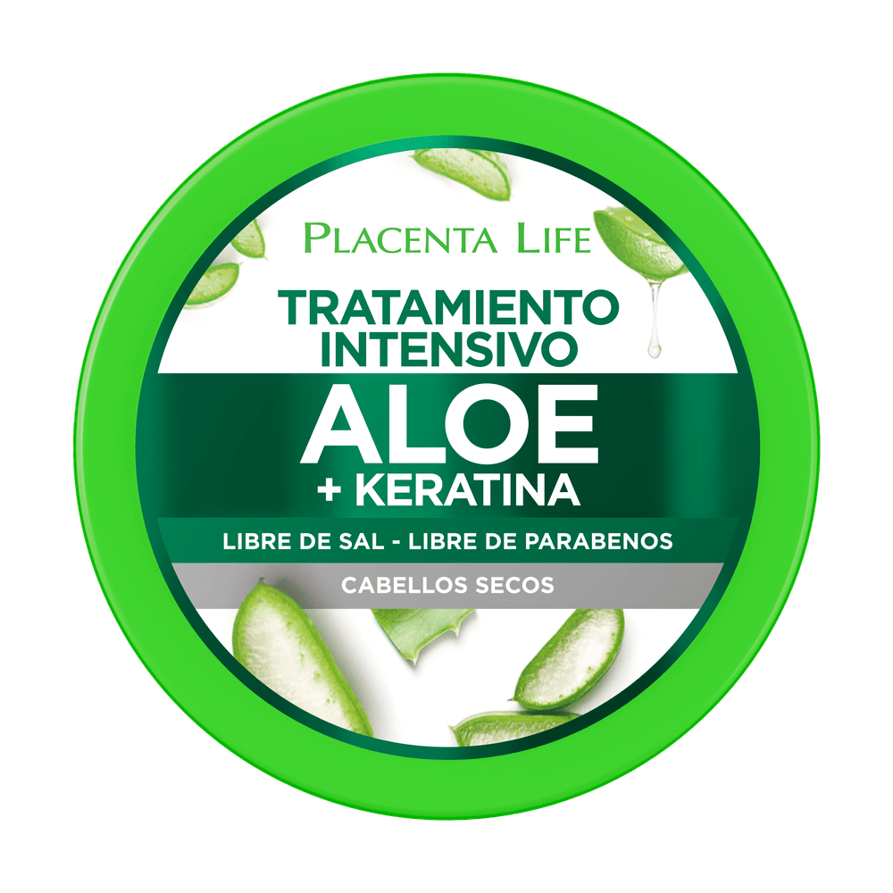 Tratamiento intensivo Placenta Life Aloe Vera + Keratina 350g - kamill