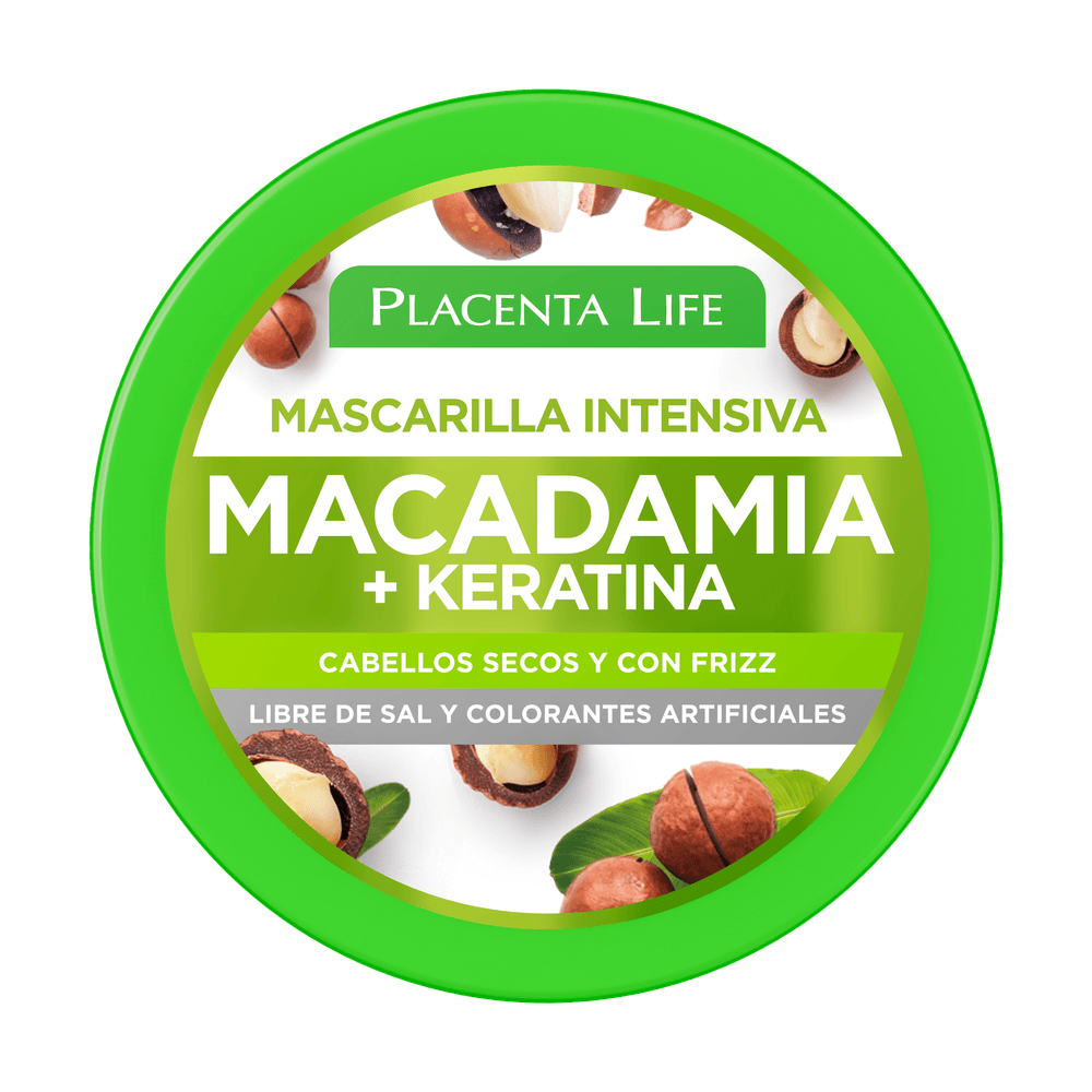 Mascarilla intensiva Placenta Life Macadamia + Keratina 350g - kamill