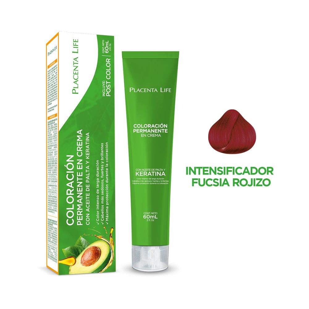 Tinte Placenta Life Intensificador Fucsia Rojizo Tubo 60ml - kamill