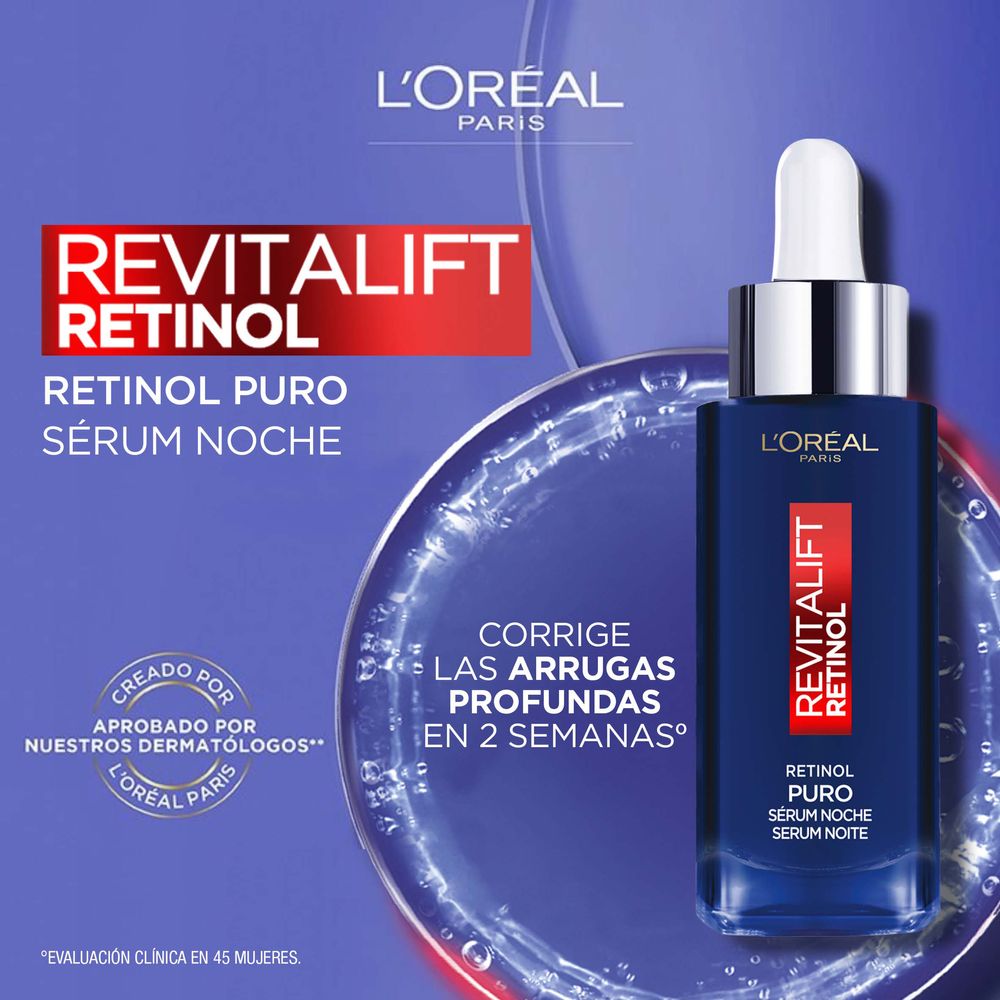 Sérum de Noche Antiarrugas L'Oreal París Revitalift Retinol 30ml - kamill